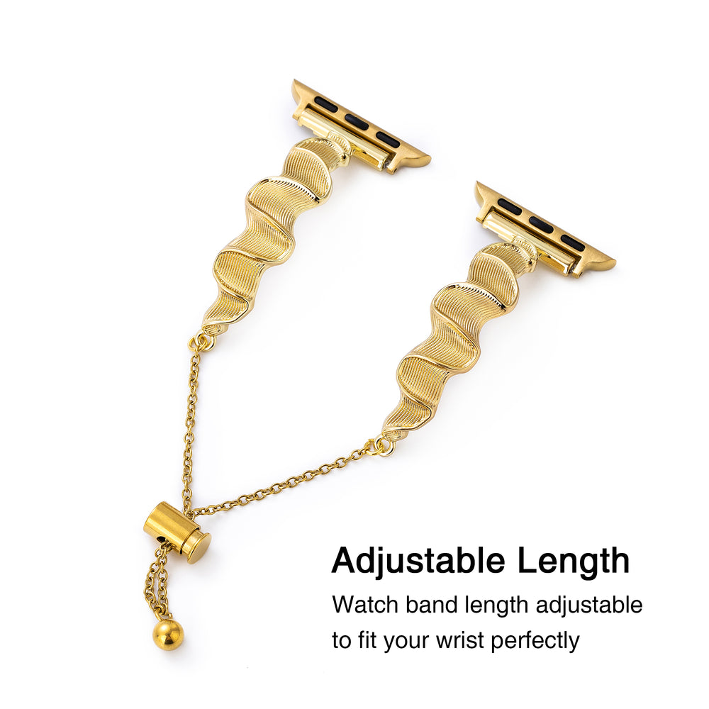 Sleek Wavy Watch Band for Google