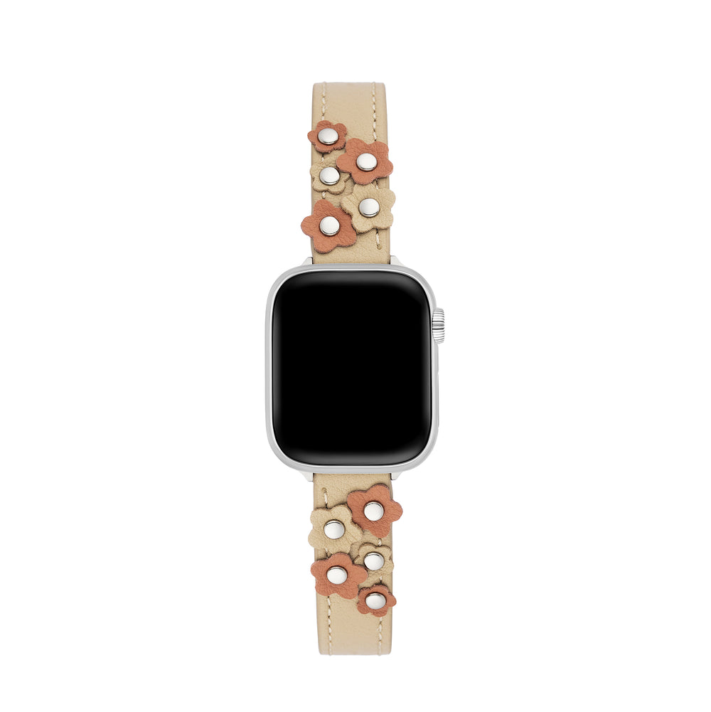Garden Blooms Leather Watch Band for Galaxy