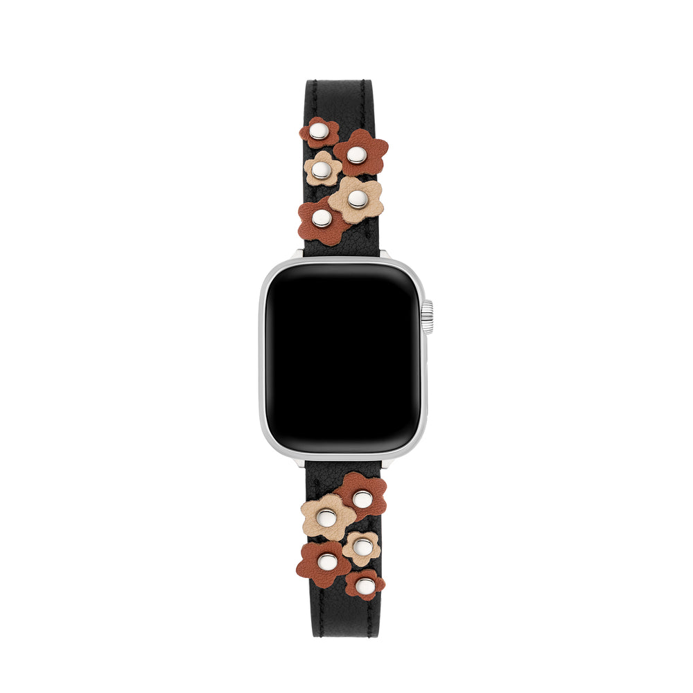 Garden Blooms Leather Watch Band for Galaxy