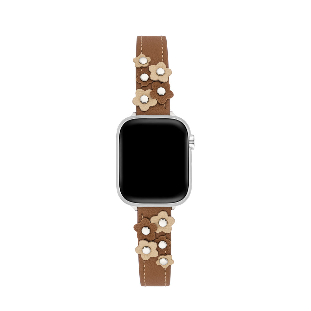 Garden Blooms Leather Watch Band for Galaxy