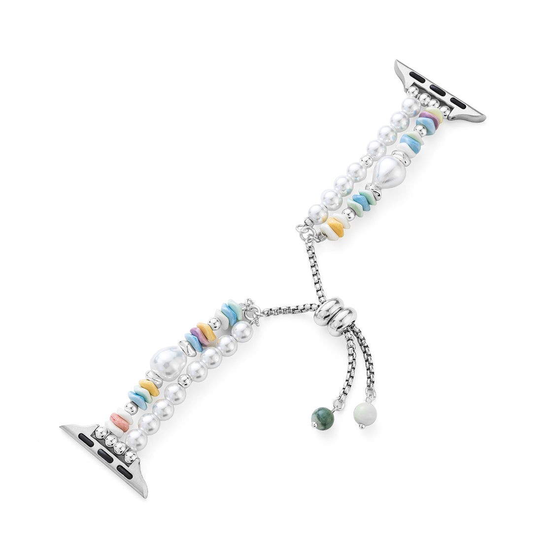 Women's Double-Strand Pearl Watch Band for Google